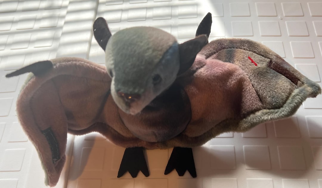 Ty Beanie Baby “batty” the Bat Tie Dye RARE With ERRORS 1996/1998 Mix ...