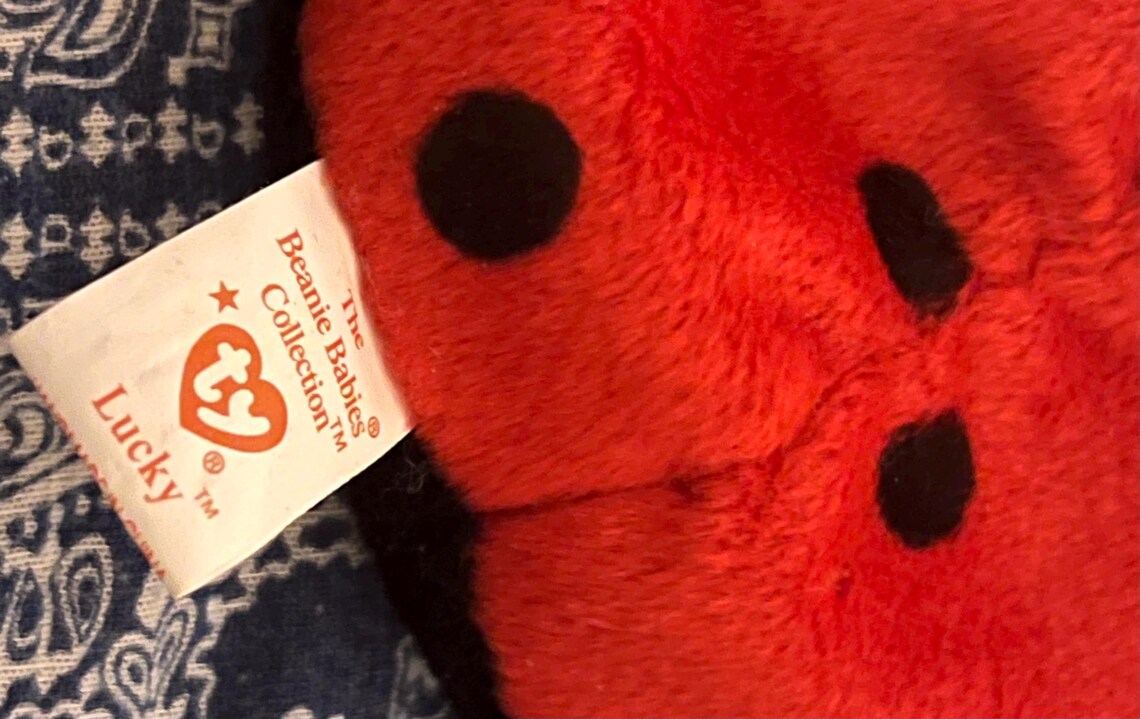 MINT 1993 Ty Original Beanie Baby "lucky" the Ladybug P.V.C. - Etsy