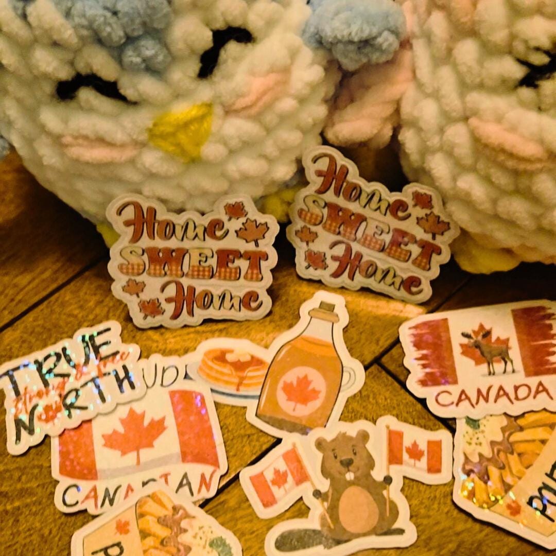 CANADA STICKERS Pack of 8, I Am Canadian Stickers, Waterproof Canadian ...