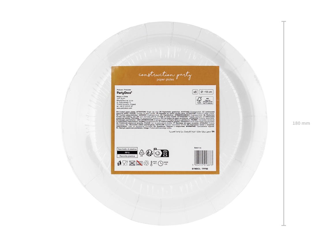 CONSTRUCTION SITE COLLECTION - Paper Plates Construction Vehicles ...