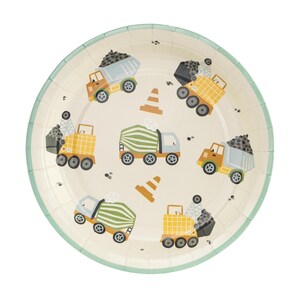 CONSTRUCTION SITE COLLECTION - Paper Plates Construction Vehicles ...