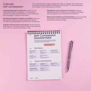 Self-compassion Worksheets | Therapy Workbook | Self-love Planner - Etsy