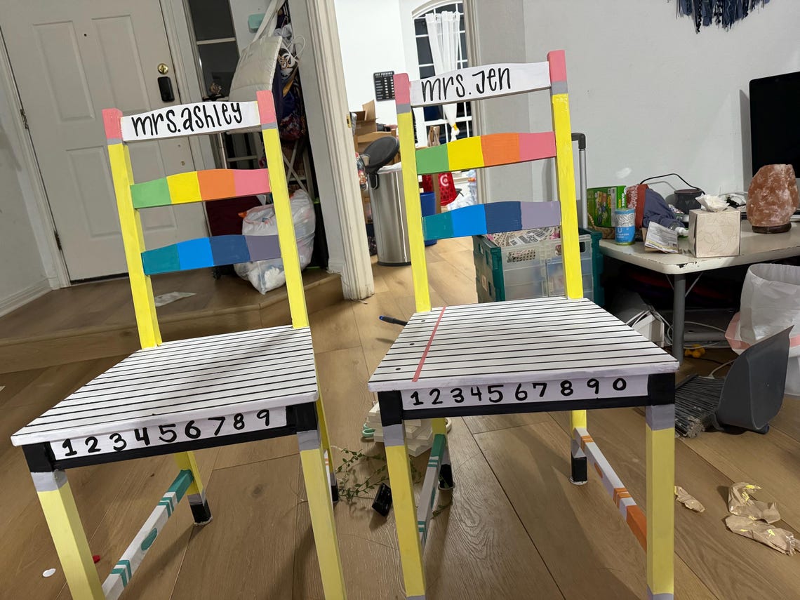 Personalized Teacher Chair - Etsy