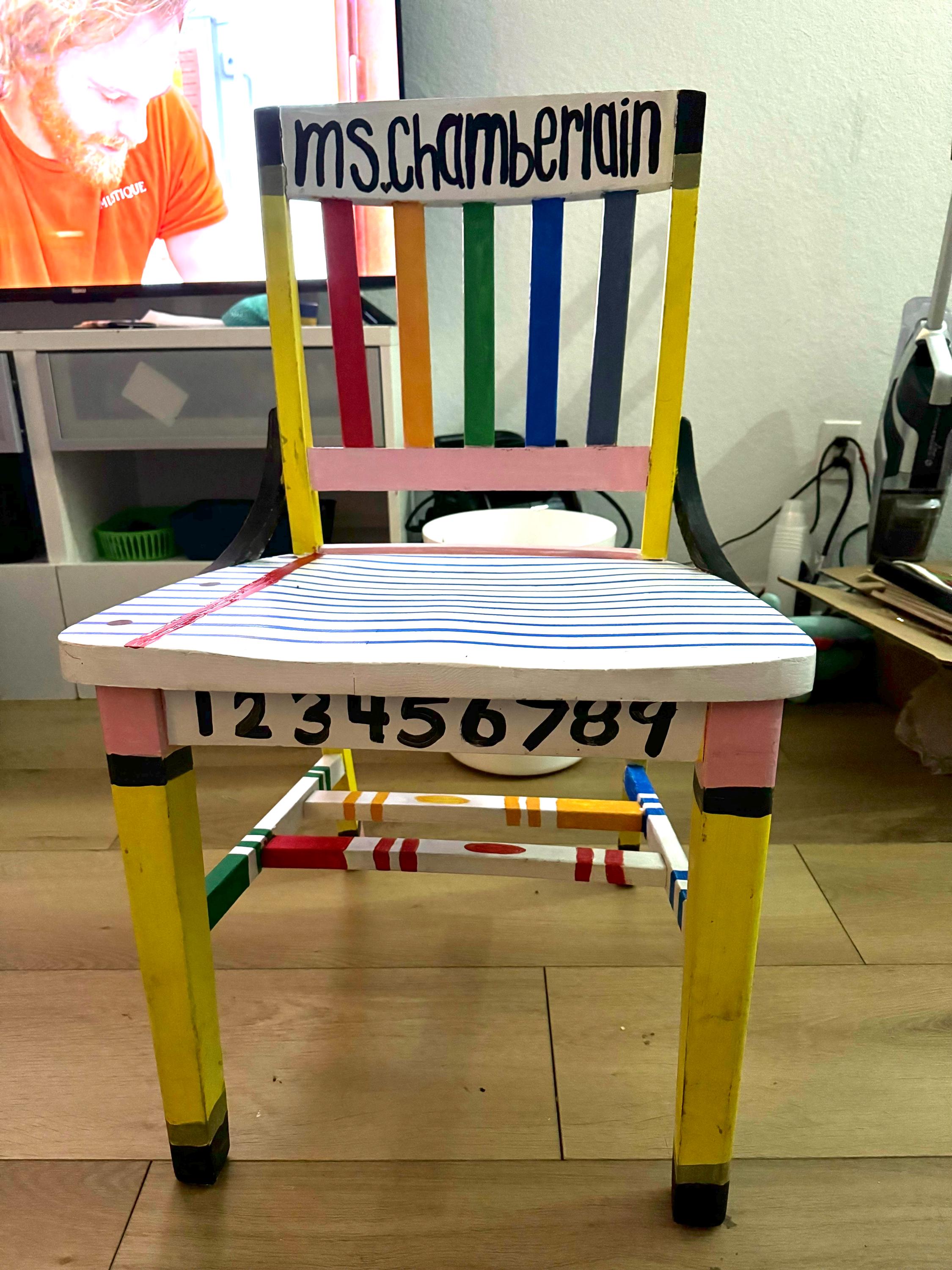 Personalized Teacher Chair - Etsy