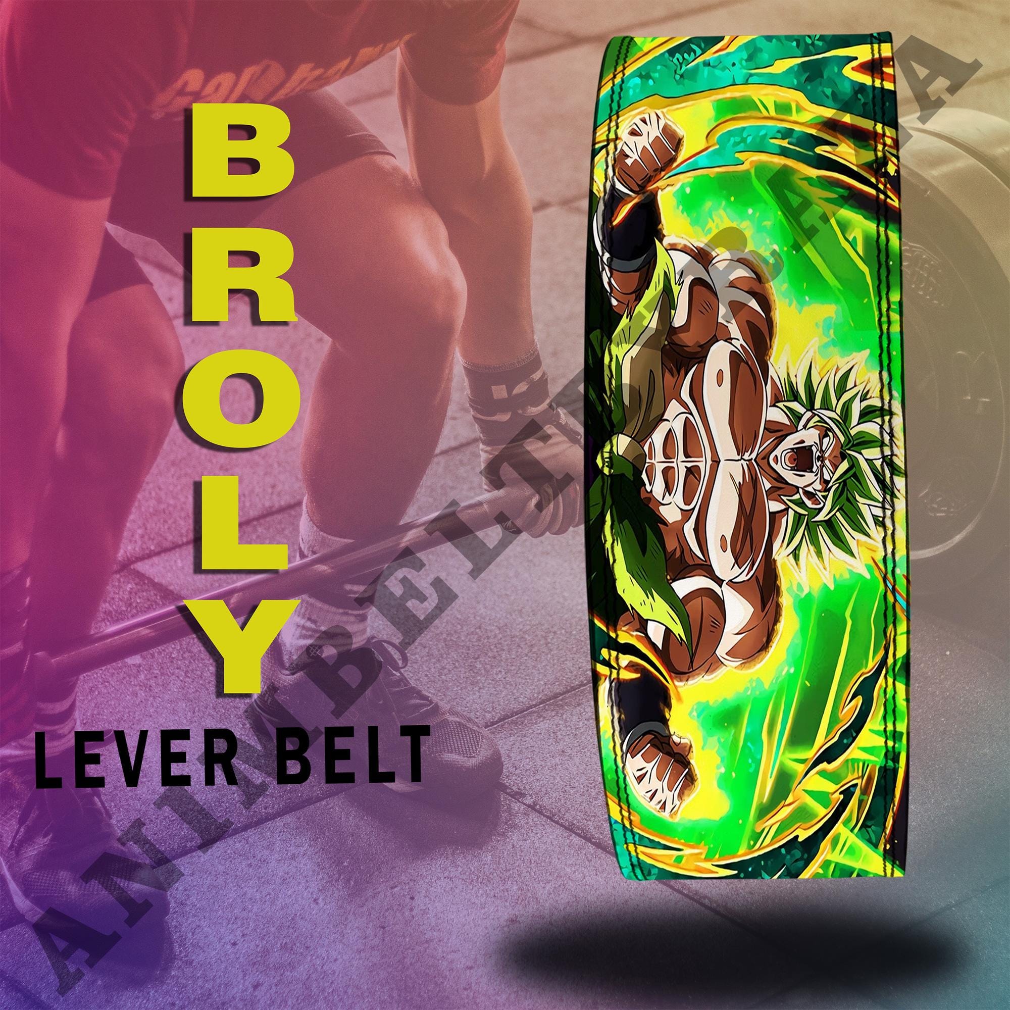 Dragon Ball Z Broly Anime Lever Belt Powerlifting Belt Broly Lever ...