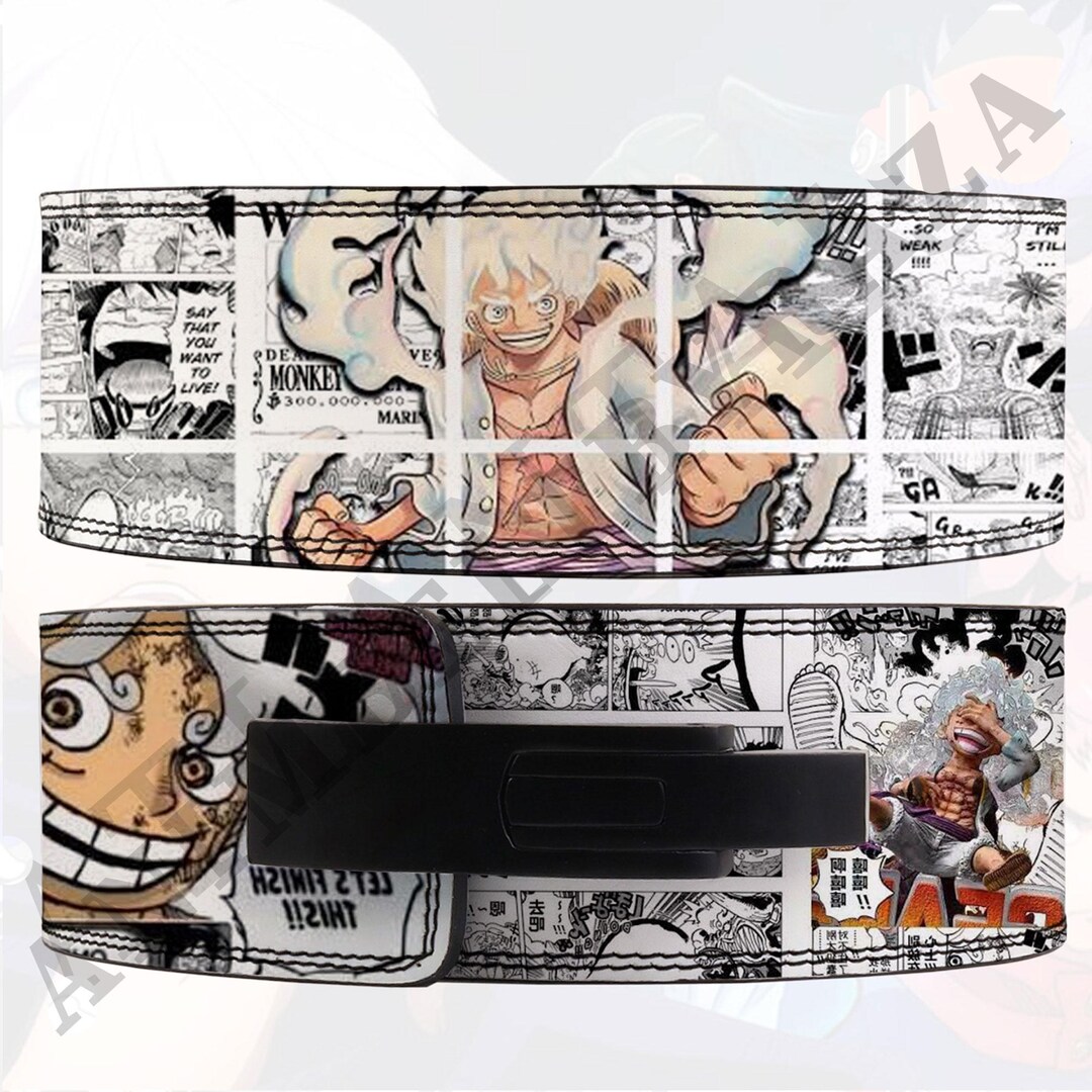Luffy One Piece Anime Powerlifting Lever Belt One Piece Anime Gym Belt ...