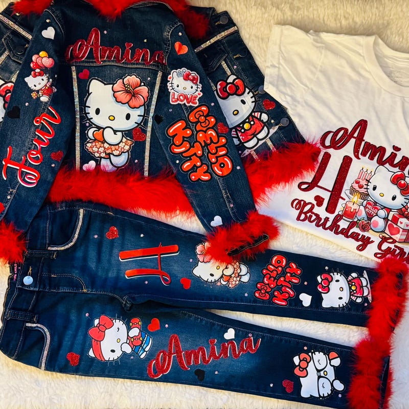 Hello Kittys Outfit - Etsy