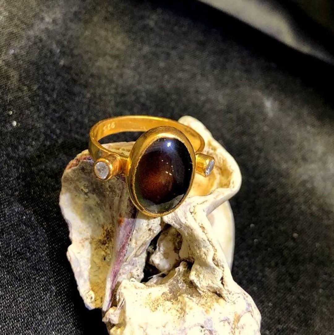 925k Sterling Silver Mood Ring - Mood Ring - Emotion Feeling Mood ...