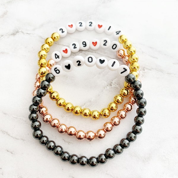 Number Bracelet - Etsy