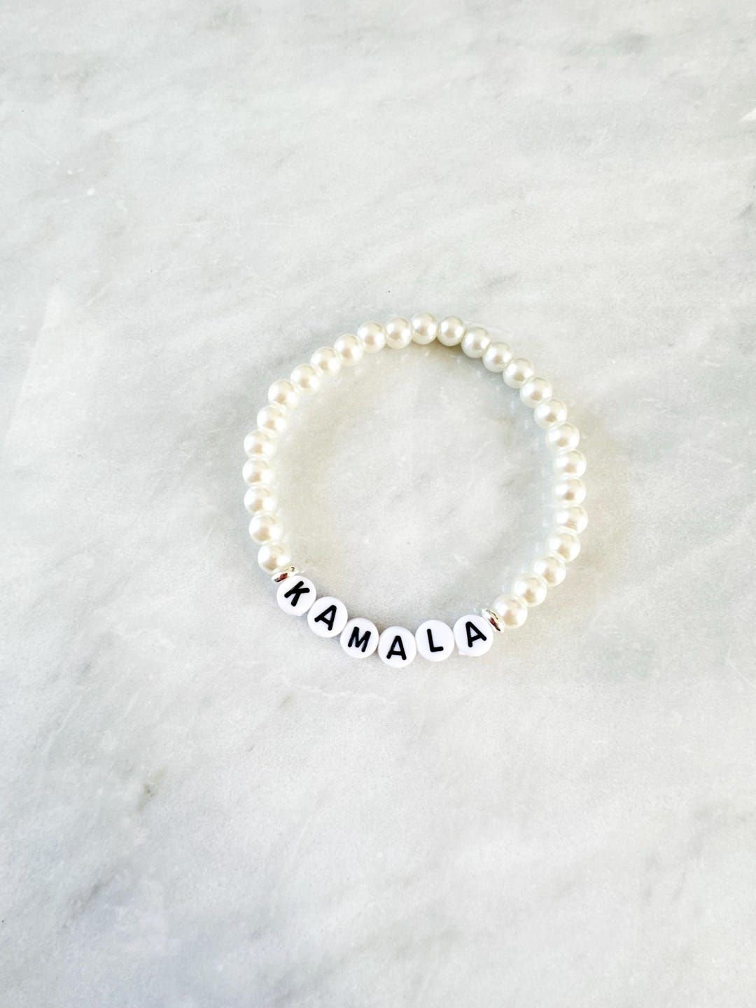 Kamala Harris Bracelet. Pearl Kamala Bracelet. Madam Vice President ...