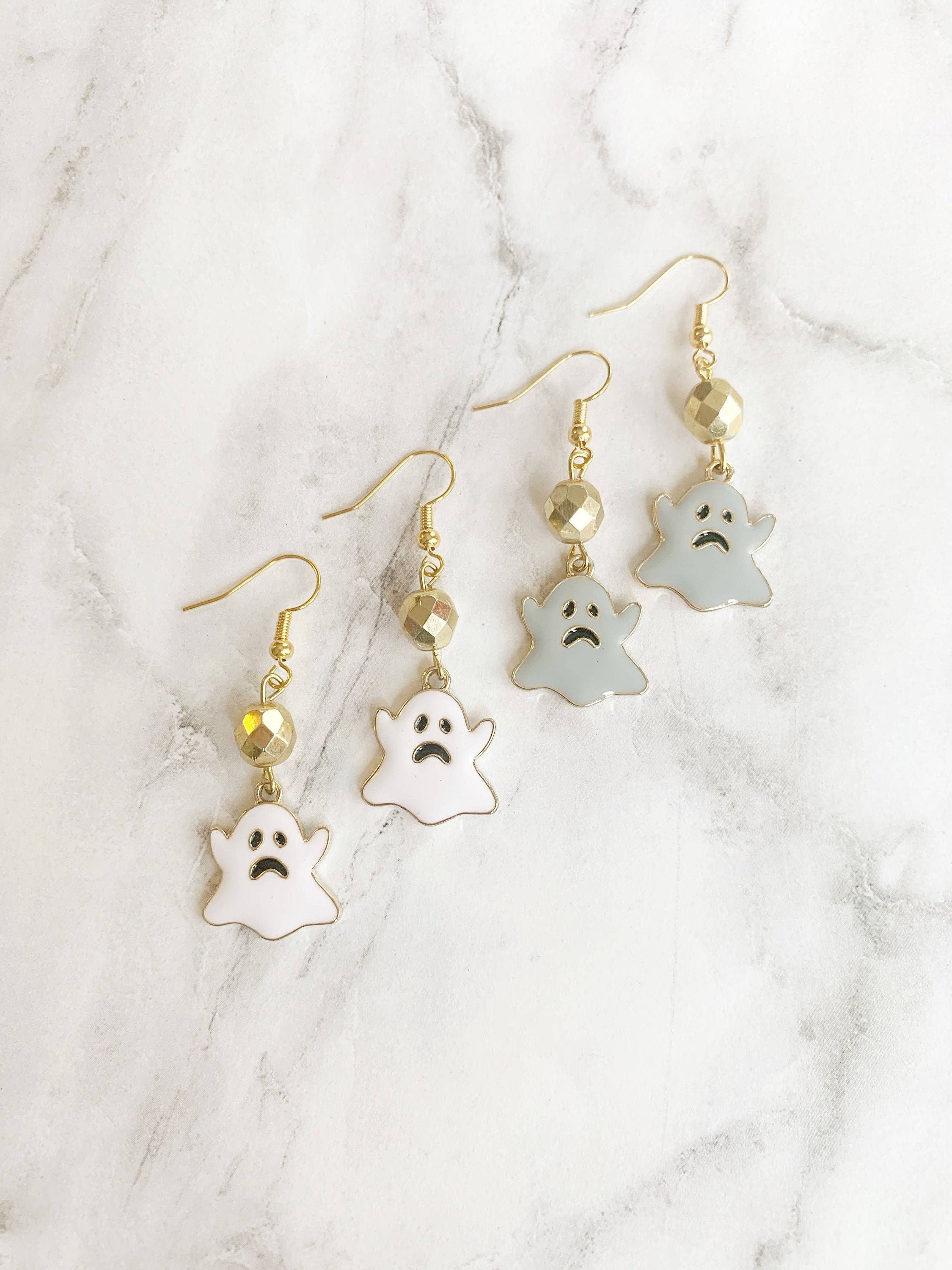 Ghost Earrings. Ghost Jewelry. Halloween Jewelry. Halloween | Etsy