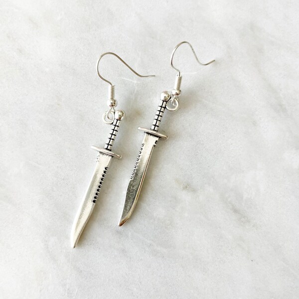 Dagger Earrings - Etsy