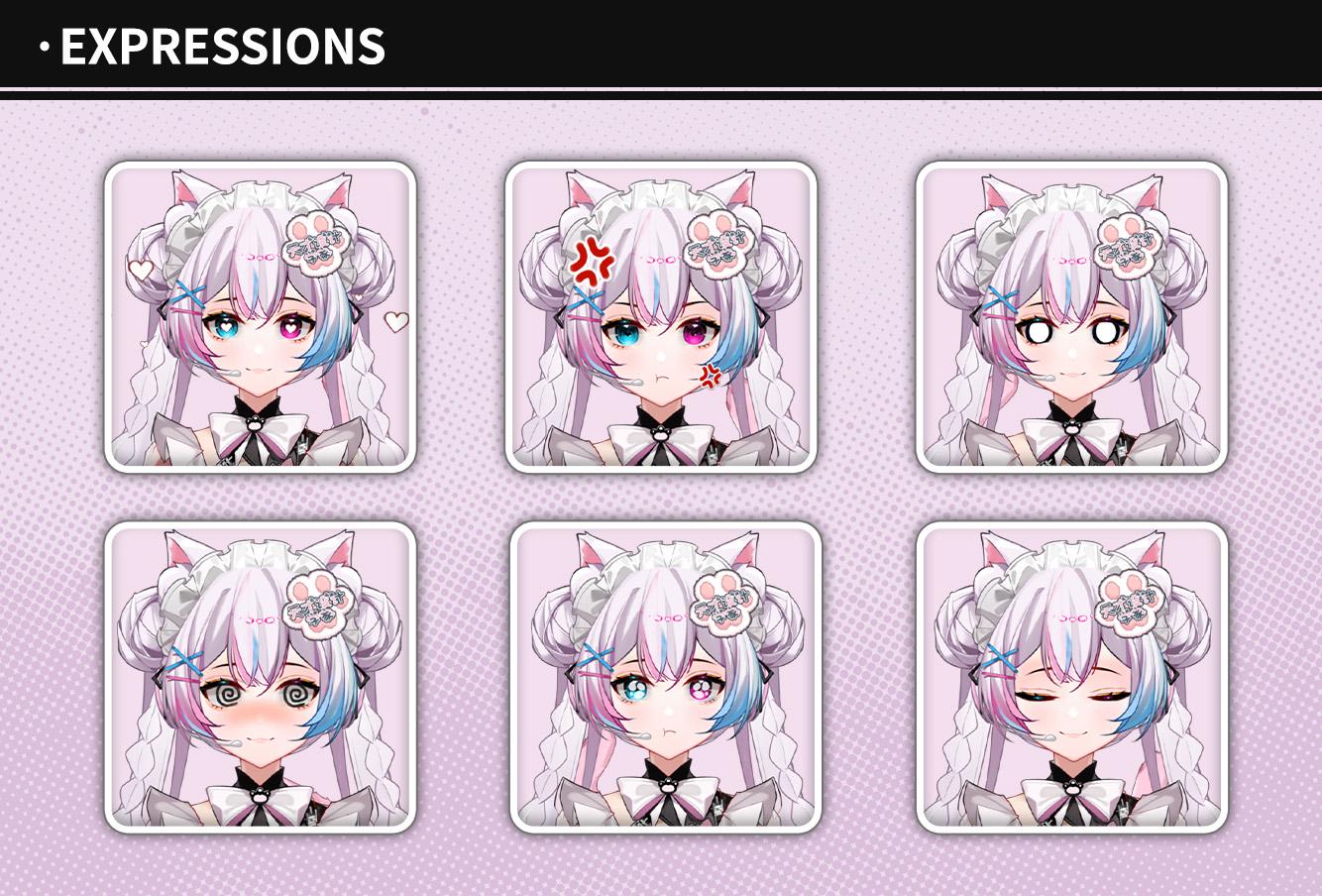 Live2dmodel Cyberpunk Maid [premade Vtuber Model/fully Rigged/ready to Use/vtube Studio] - Etsy