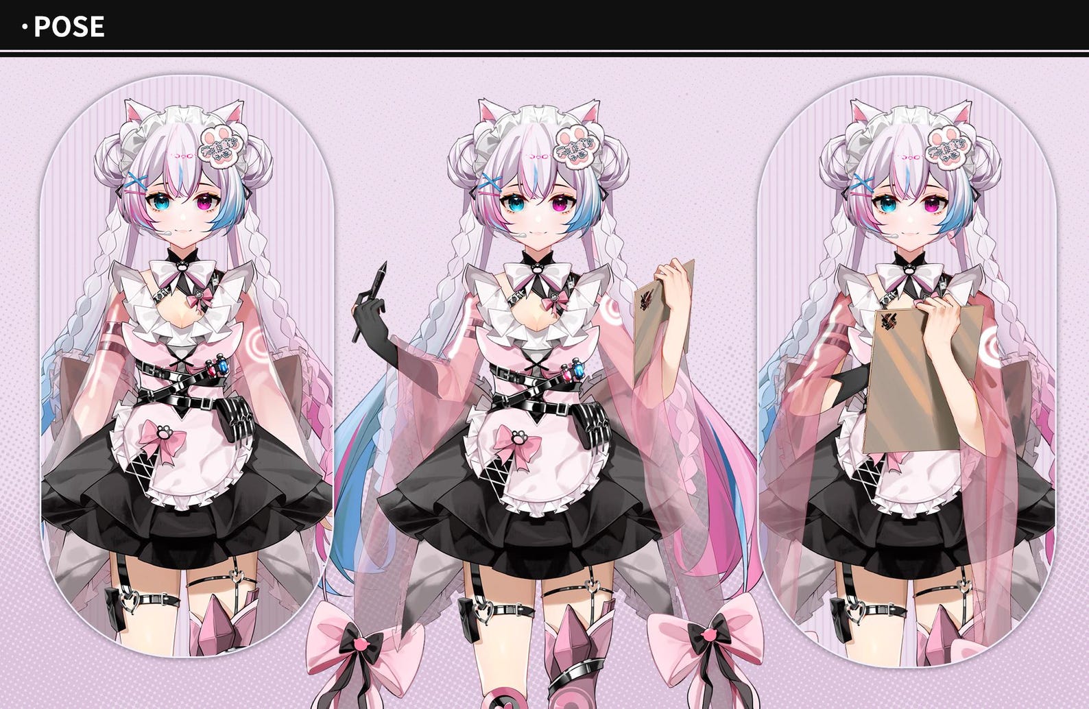 Live2dmodel Cyberpunk Maid premade Vtuber Model/fully Rigged/ready to Use/vtube Studio - Etsy