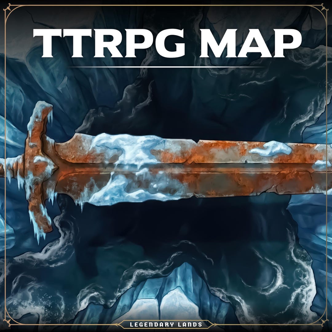 Giant Sword Bridge Dnd Battlemap | TTRPG Map Compatible With Dungeons ...