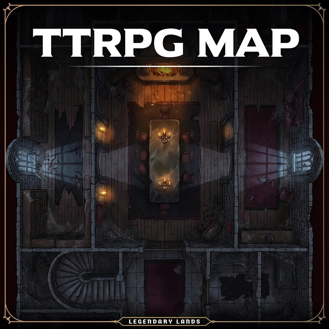 Vampire Castle Battlemap | TTRPG Map Compatible With Dungeons and ...