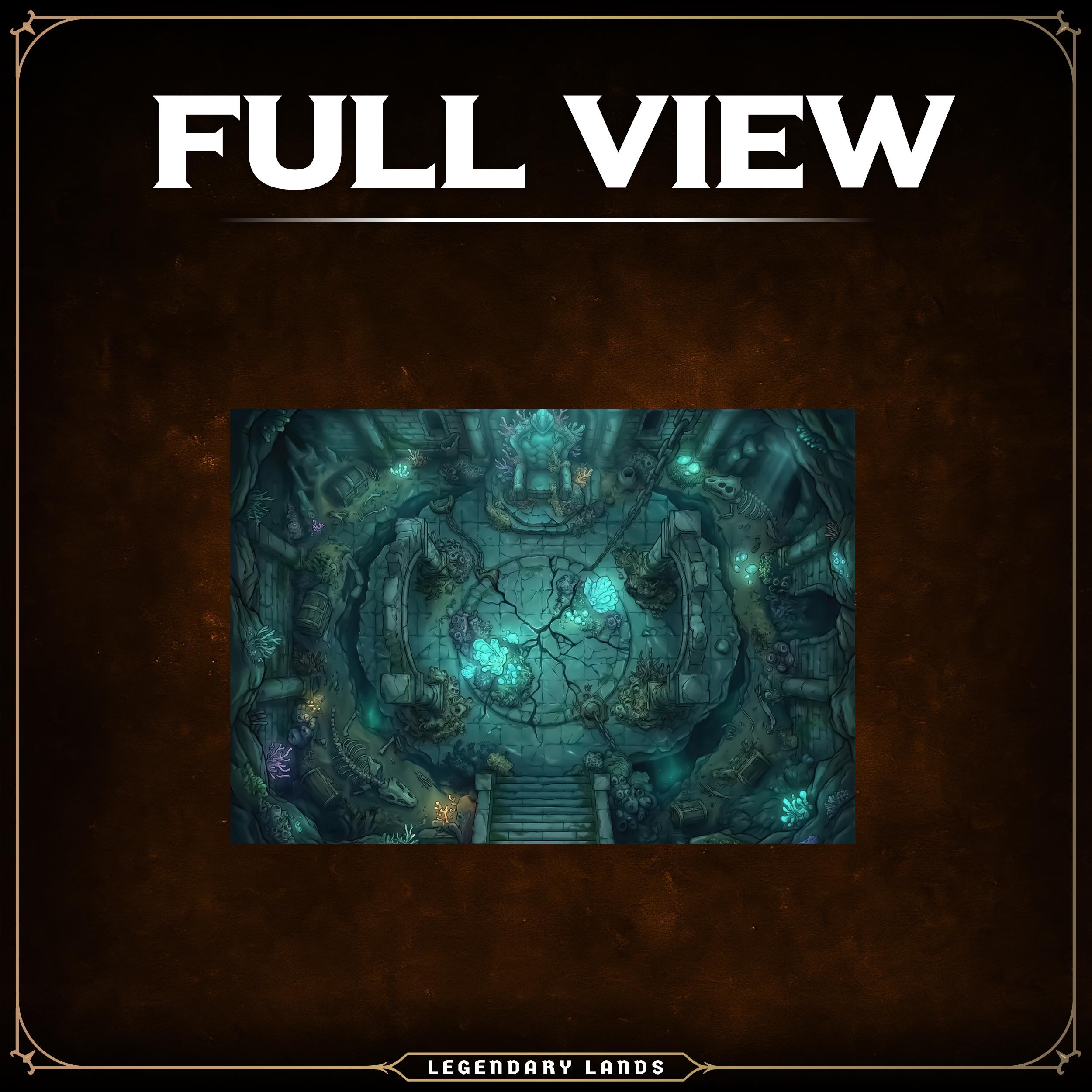 Aquatic Dungeon Boss Battlemap | TTRPG Map Compatible With Dungeons and ...