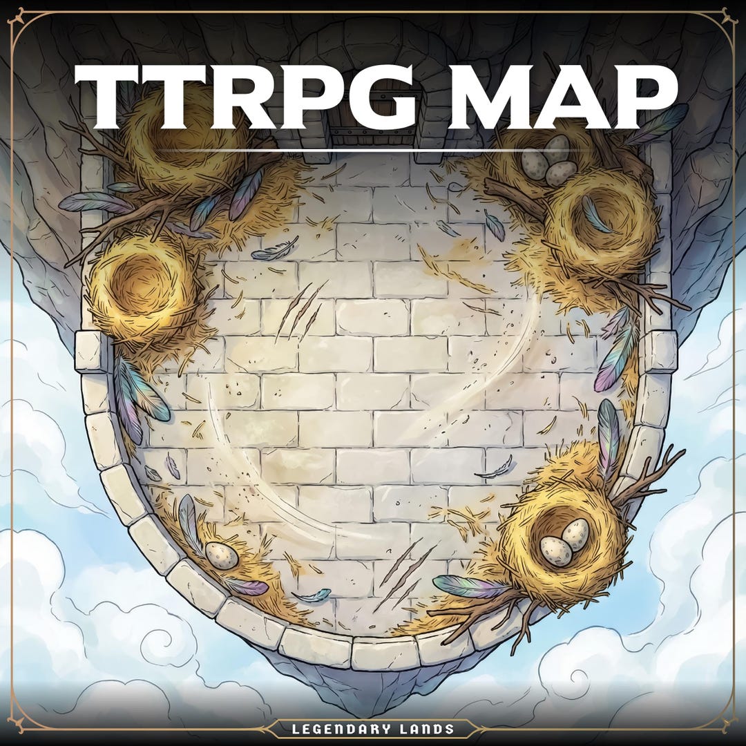 Sky Peak Dungeon Battlemap | TTRPG Map mit Token kompatibel mit ...