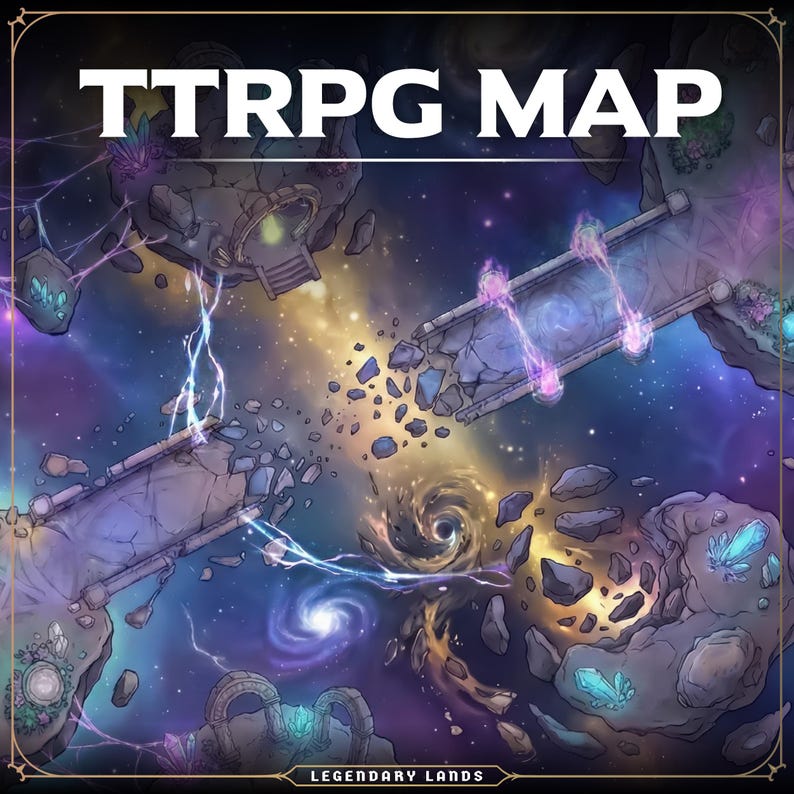 Astral Ruins Dnd Battlemap | TTRPG Map Compatible With Dungeons and ...