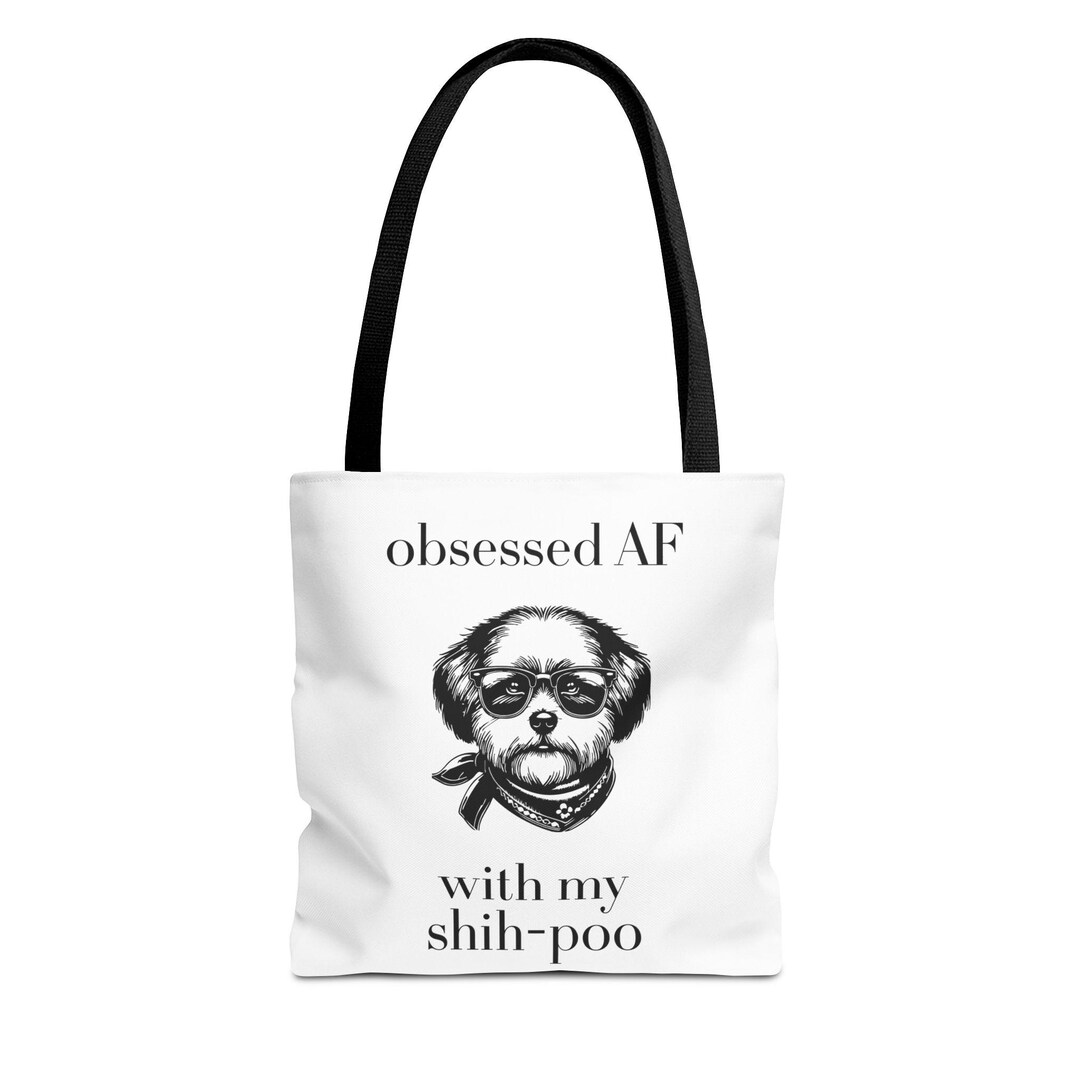 Shih-poo Swag Tote Bag, Doodleaf Merch, Doodle Parent Gift, Dog Lover ...
