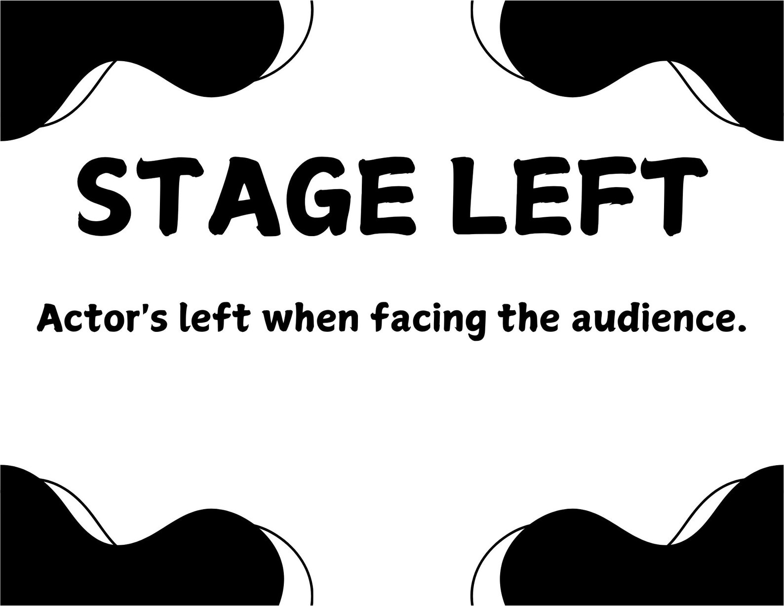 Theatre Key Terms Poster Set - Etsy