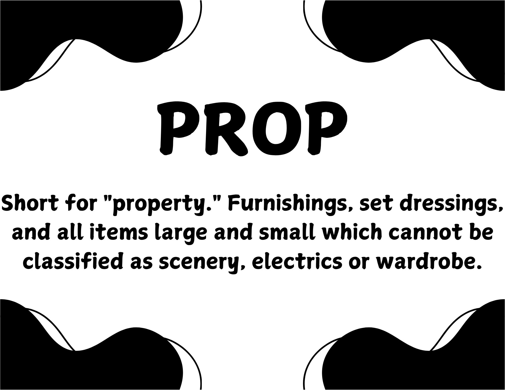 Theatre Key Terms Poster Set - Etsy