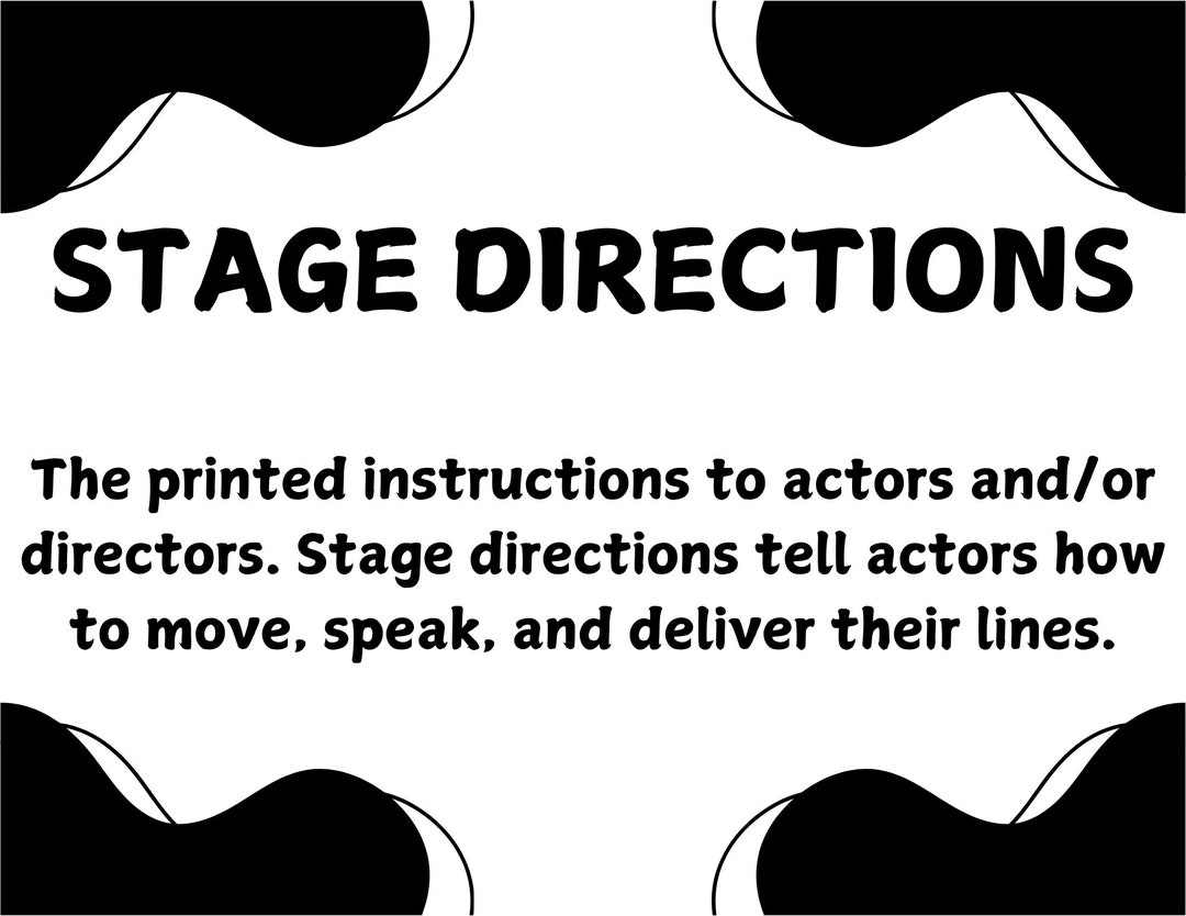 Theatre Key Terms Poster Set - Etsy