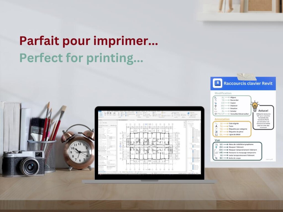 Revit Cheat Sheet for Keyboard Shortcuts. 20 Shortcuts, Perfect for ...