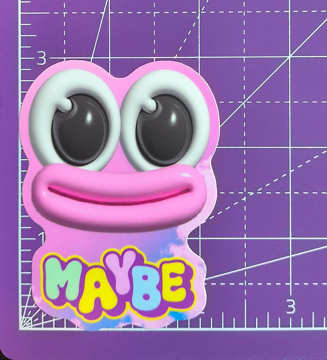 Large Die Cut Sticker, Maybe! - Etsy
