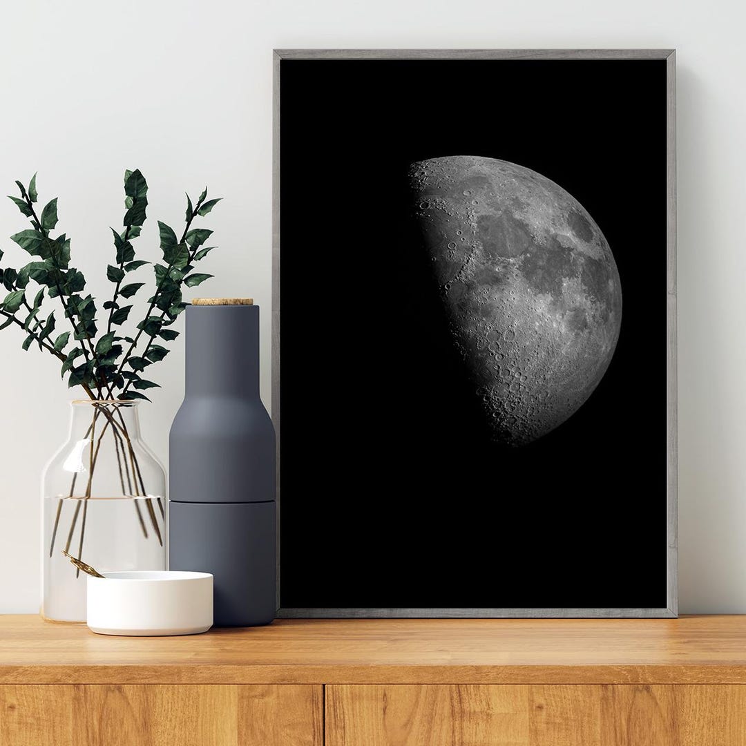 Moon Photo Digital Download, Moon Print, Moon Printable, Moon Poster A1 ...