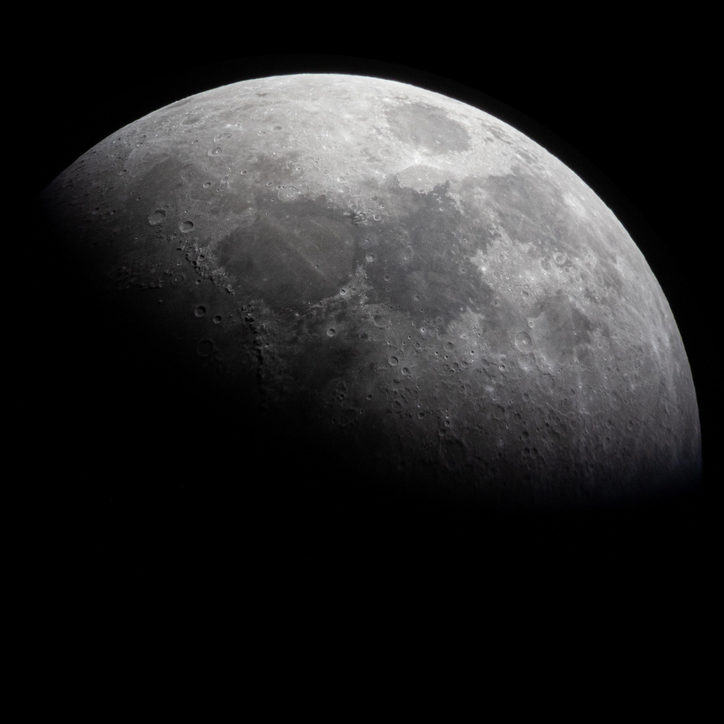 Half Moon Photo Print, High Resolution Lunar Poster (digital Download ...