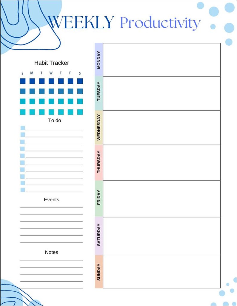 Ultimate Planner Bundle Printable Daily, Weekly, Monthly Planners A4 ...