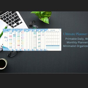 Ultimate Planner Bundle Printable Daily, Weekly, Monthly Planners A4 ...