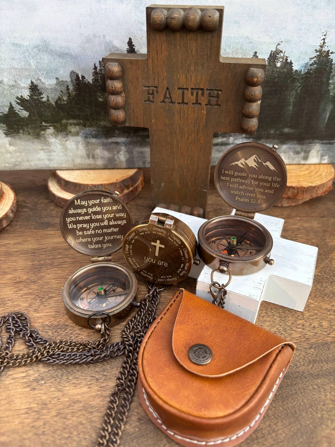 Baptism Compass, First Holy Communion Compass, Engraved Compass for ...