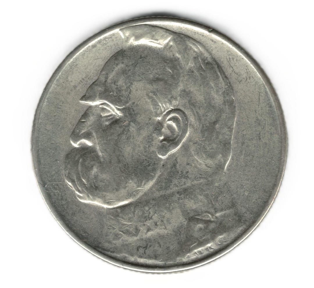 1935 Poland 5 Zlotych - Jozef Pilsudski SILVER Coin - Etsy