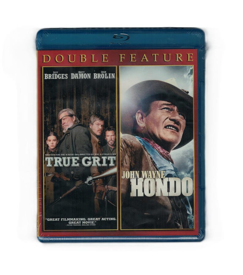 True Grit 2010 / Hondo 1953 (blu-ray 2 Disc) Jeff Bridges, John Wayne NEW - Etsy