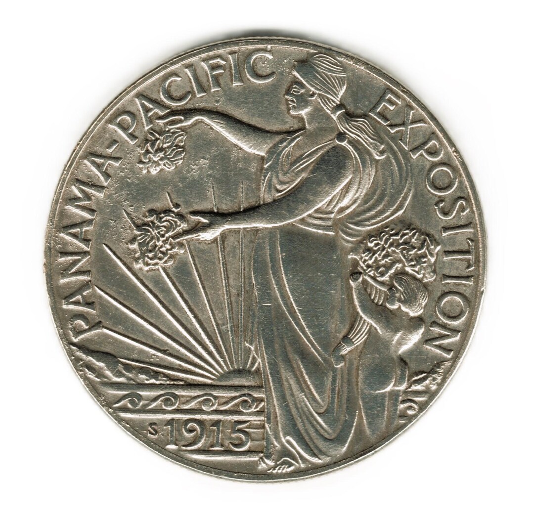1915 S Panama Pacific Exposition Commemorative US Half Dollar Copy of Coin - Etsy