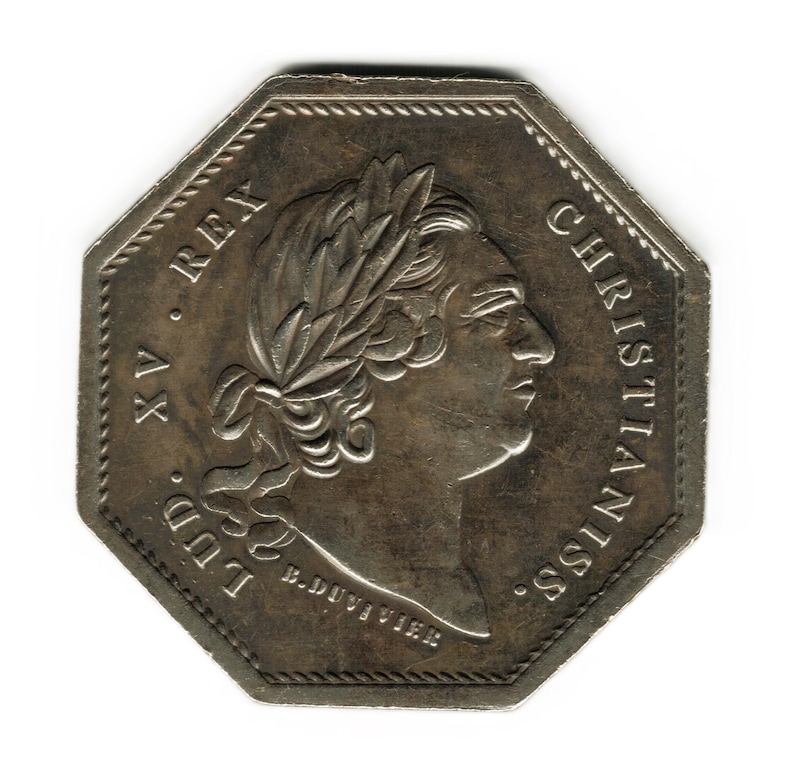 French Octagonal Jeton 1773 - Louis XV - Copy of Token - Etsy
