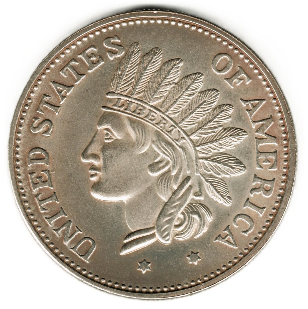 1851 Indian Head US Dollar - Copy of Coin - Etsy