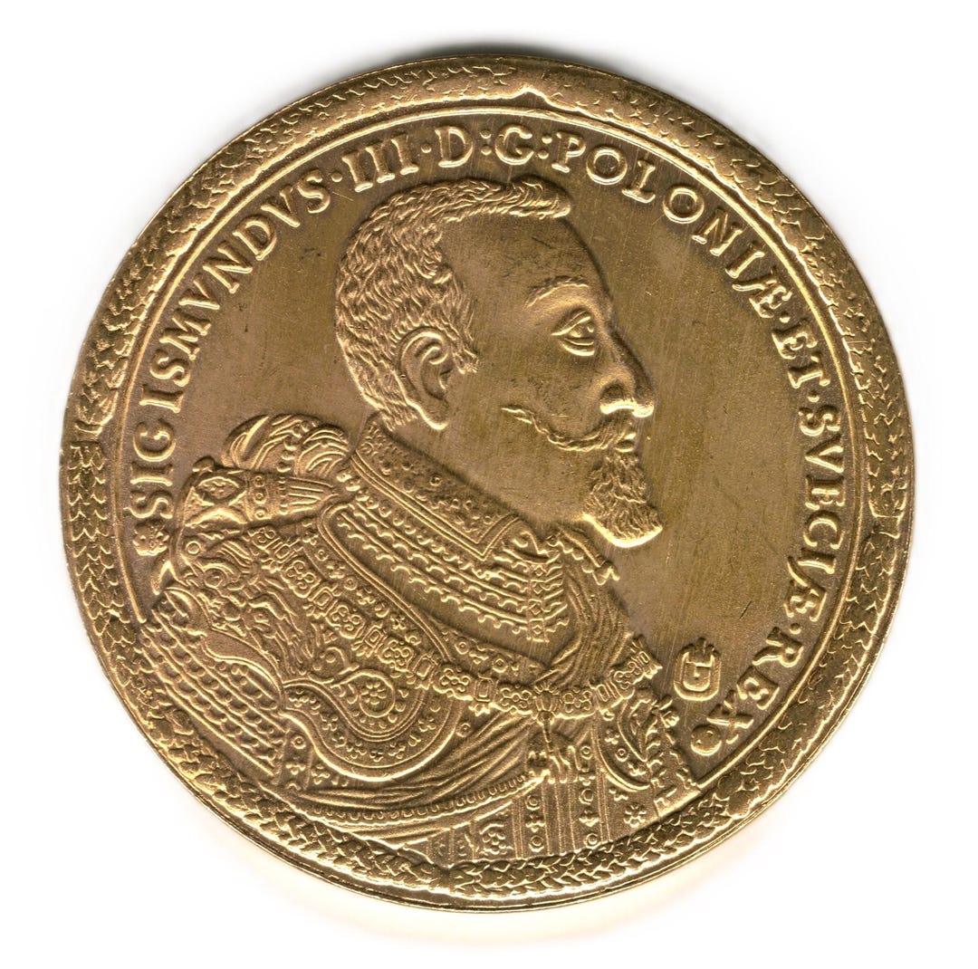 1621 Poland 100 Ducats King Sigismund III - Copy of Coin - Etsy
