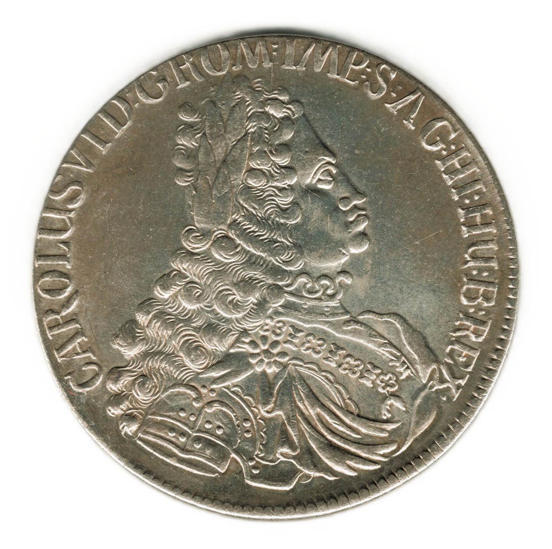 1721 Austria Thaler - Charles VI Hall - Copy of Coin - Etsy