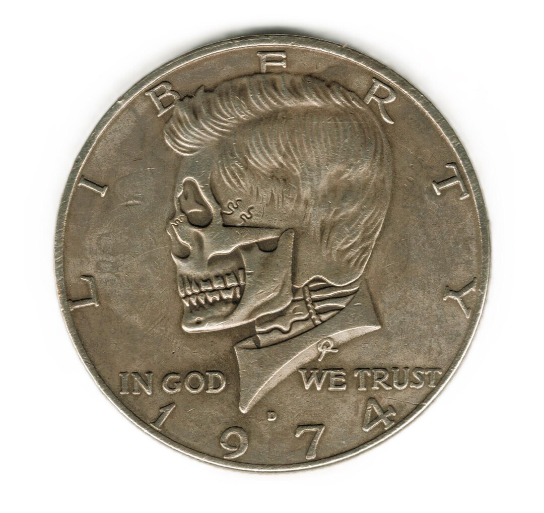 1974 Hobo Scull US Half Dollar Coin - Etsy