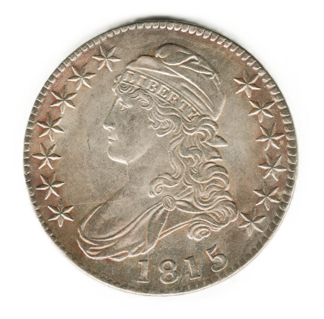 1815 Cappet Bust US 50 Cents Half Dollar - Copy of Coin - Etsy