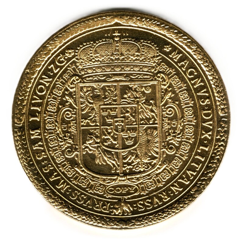 1621 Poland 100 Ducats King Sigismund III - Copy of Coin - Etsy