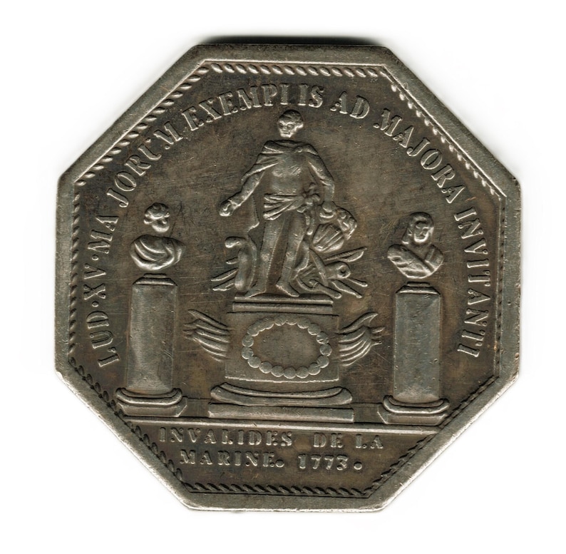 French Octagonal Jeton 1773 - Louis XV - Copy of Token - Etsy