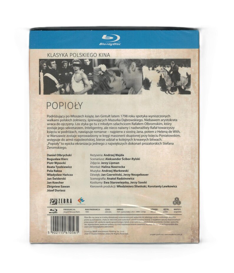 Popioly - the Ashes (blu-ray) 1965 Andrzej Wajda POLSKI POLISH Region ...