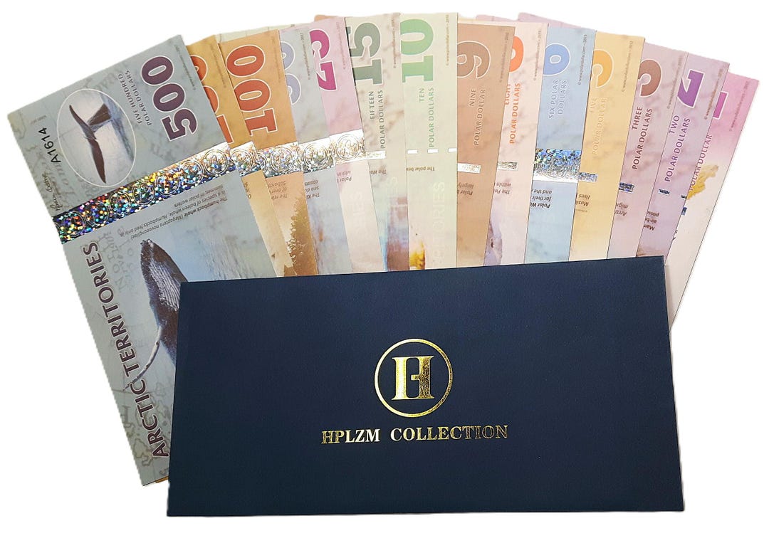 Arctic Commemorative Banknote Complete Set of 14 Different ...