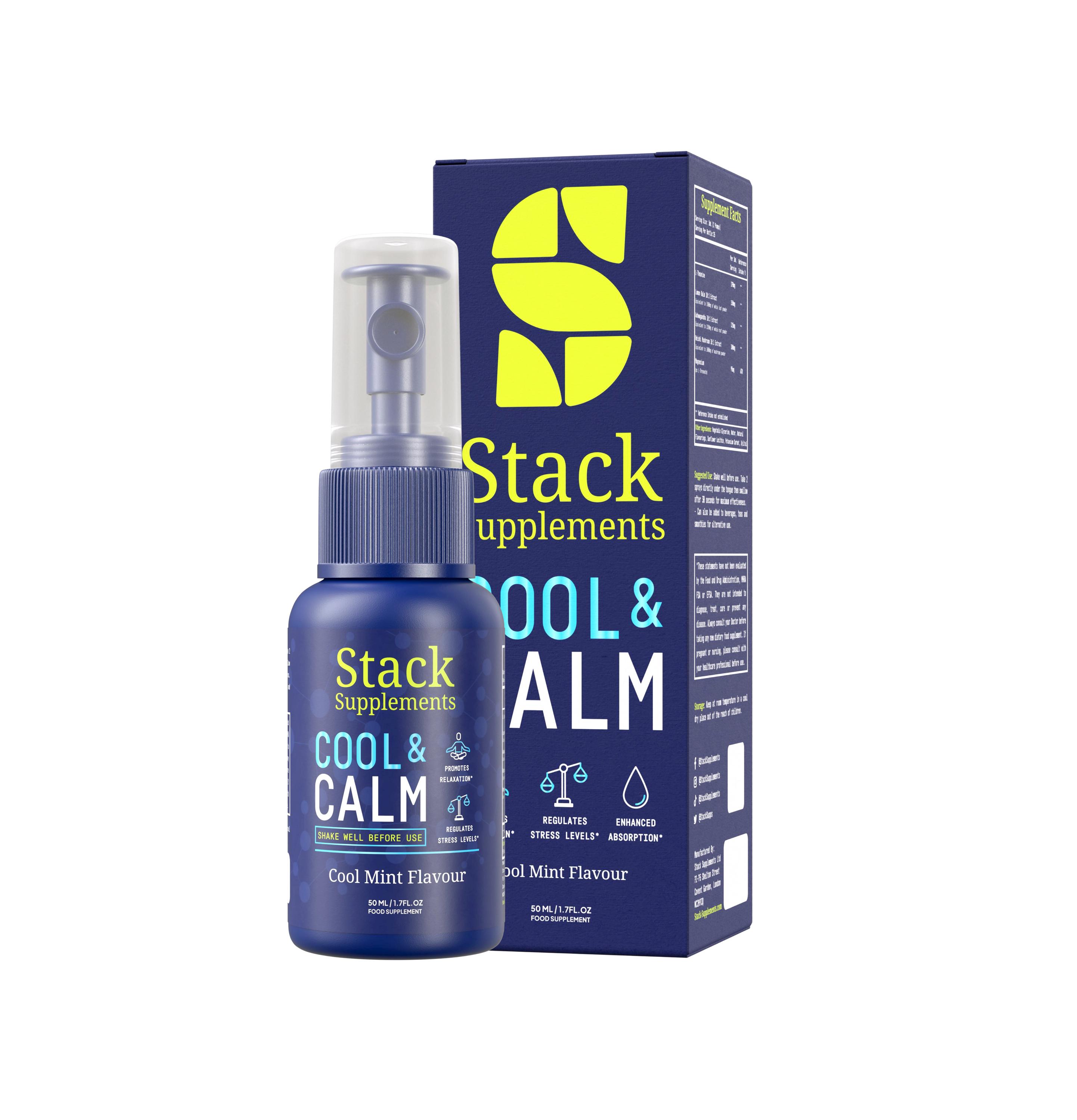 Cool & Calm Oral Spray | Ashwagandha, Lemon Balm, Magnesium L-threonate ...