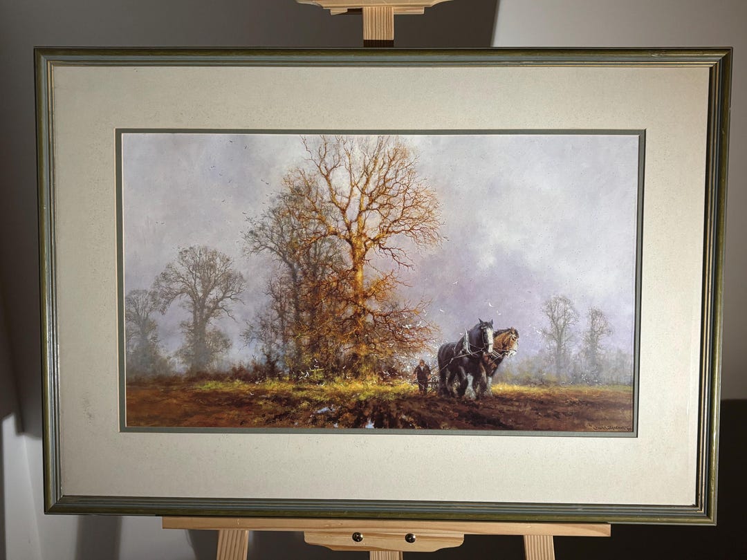 David Shepherd Signed Print: Captain & Sergeant, Framed Countryside ...