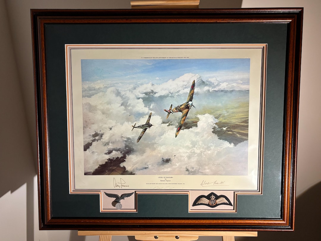 Signed Aviation Print: Robert Taylor's "duel of Eagles" - Bader ...
